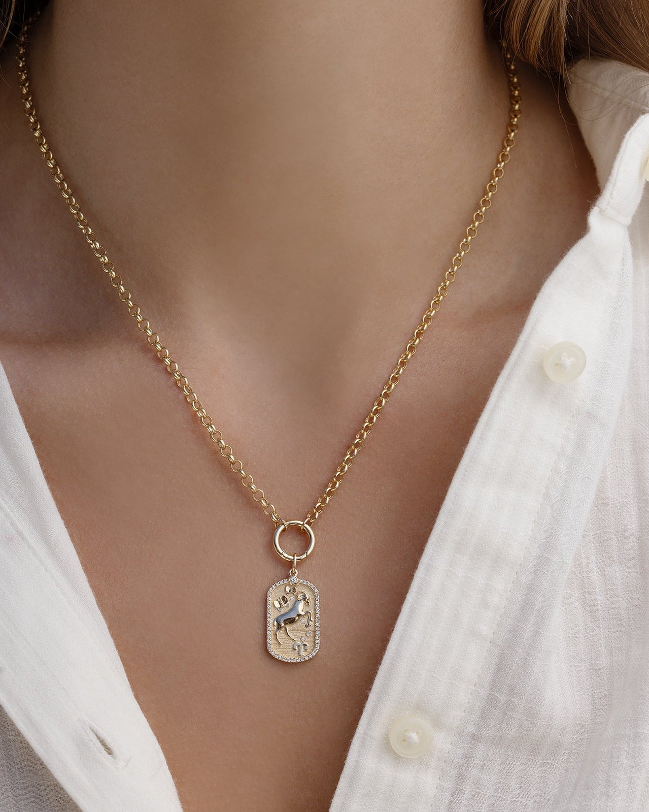 Diamond Cross Charm — EF Collection®