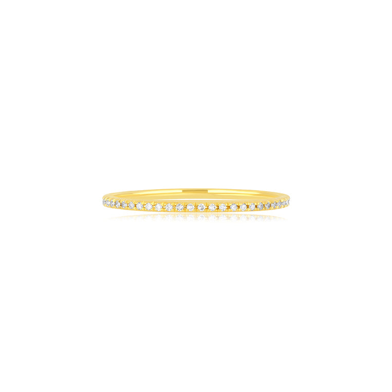 Diamond Eternity Band Ring | 14k Gold | EF Collection — EF Collection®