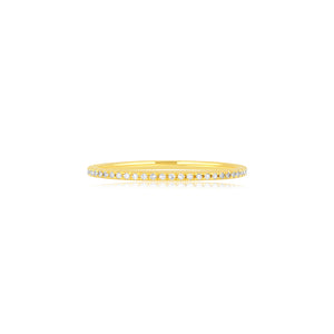 Diamond Eternity Band Ring | 14k Gold | EF Collection — EF Collection®