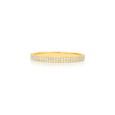 Double Row Diamond Ring — EF Collection®