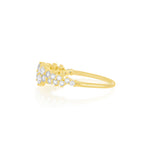 Diamond Cluster Ring | 14k Gold | EF Collection — EF Collection®
