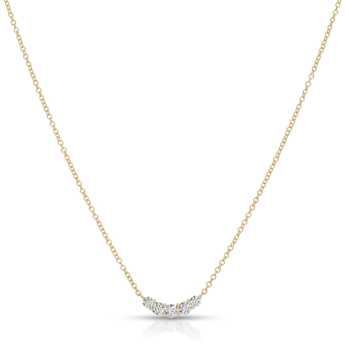 Graduated Diamond Arc Necklace — EF Collection®