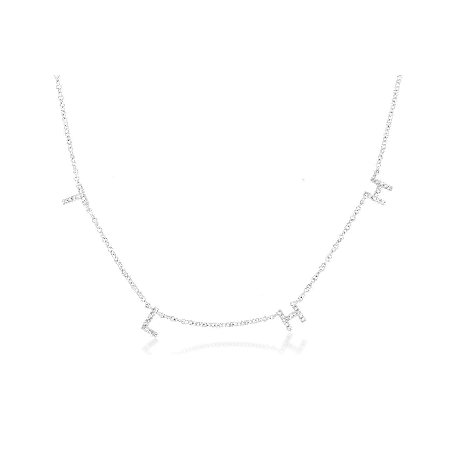 Diamond Multi Initial Necklace — EF Collection®