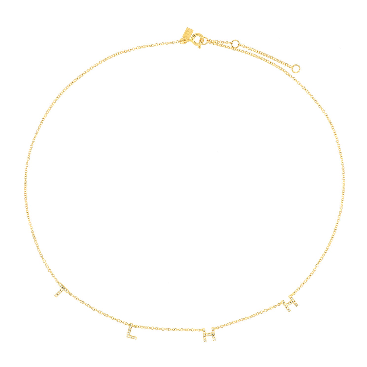 Diamond Multi Initial Necklace — EF Collection®