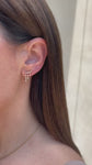 Diamond Drip Stud Earring | 14k Gold | EF Collection — EF Collection®