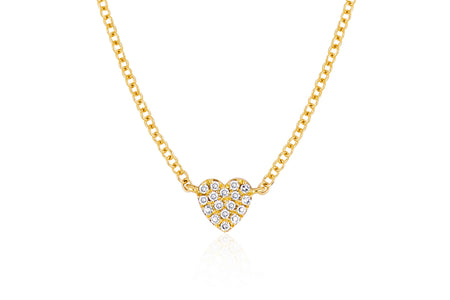 Baby Diamond Heart Necklace — EF Collection®